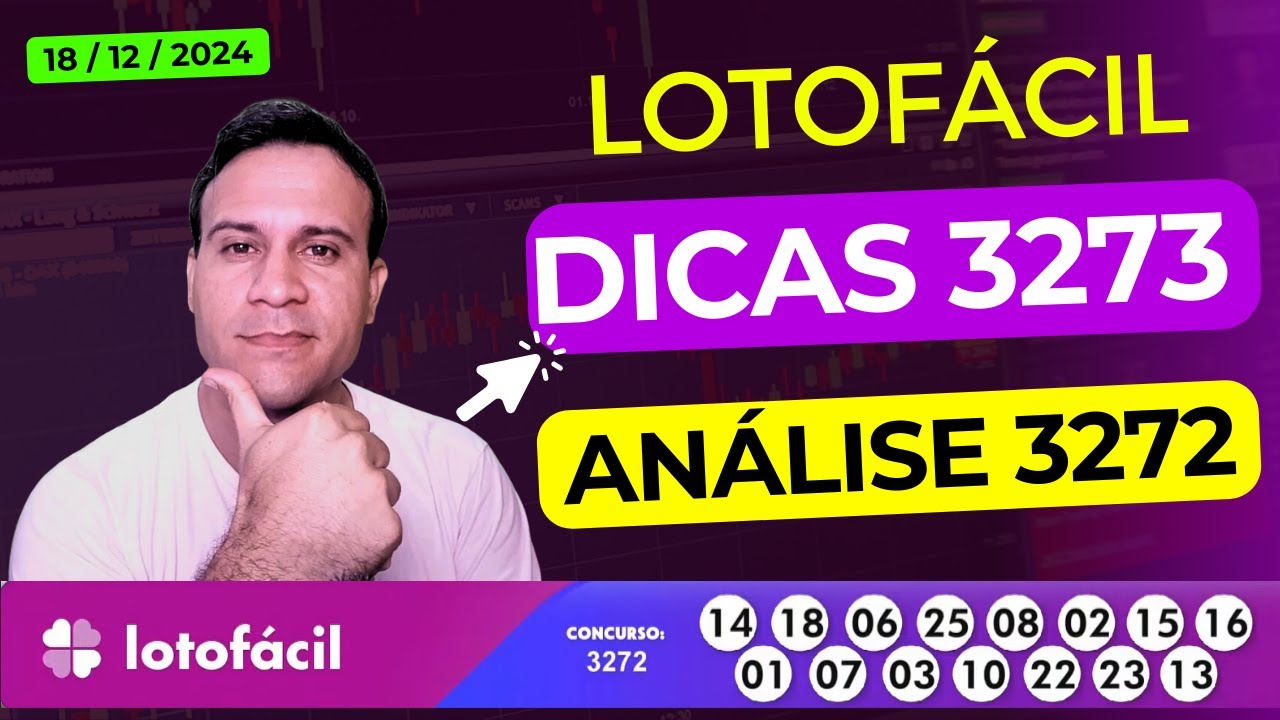 Dicas Lotofácil Concurso 3273 - Análise 3272 - YouTube