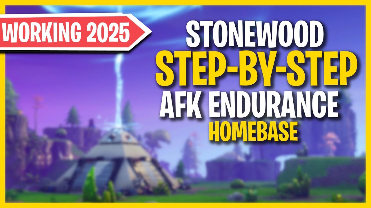 Fortnite STW Endurance AFK - Stonewood Homebase | Working 2025 - YouTube