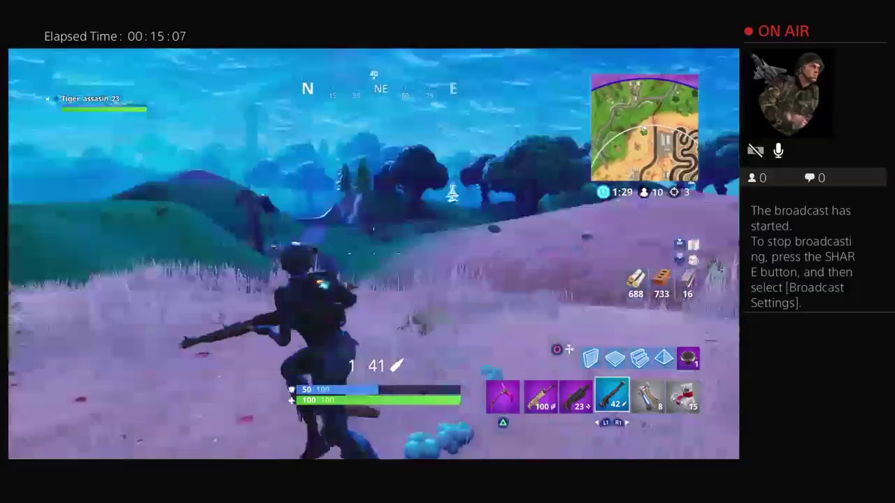 Tiger_assasin_23's Live PS4 fortnight try to get a win - YouTube