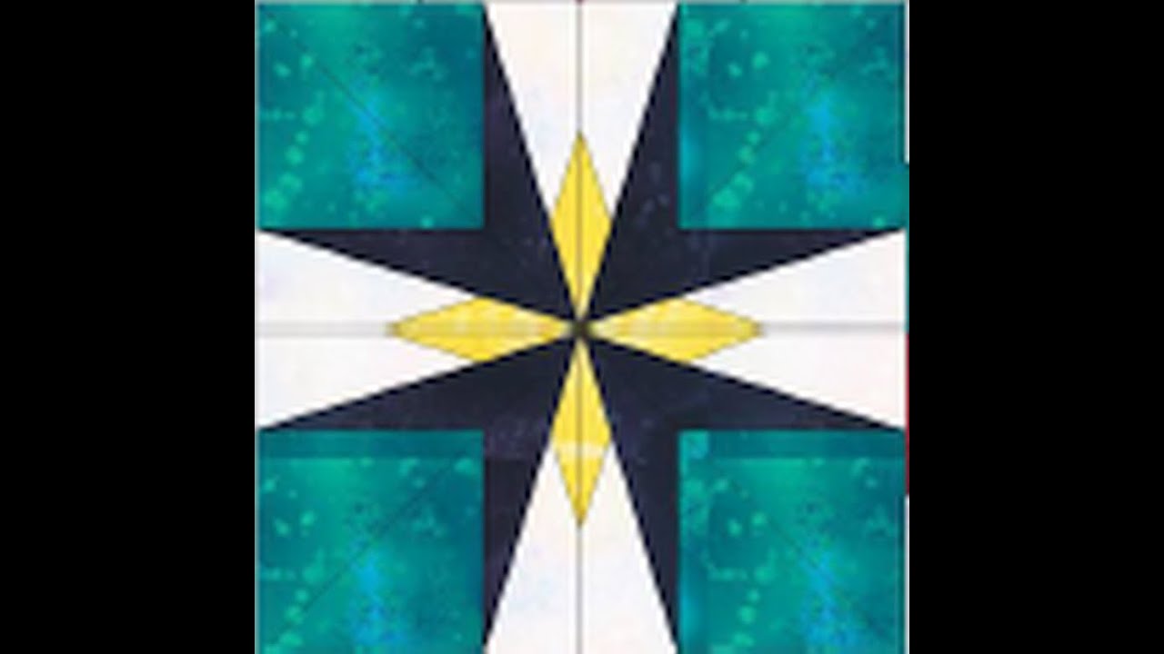 St. Louis Star Quilt Block, Learn Foundation Paper Piecing - YouTube