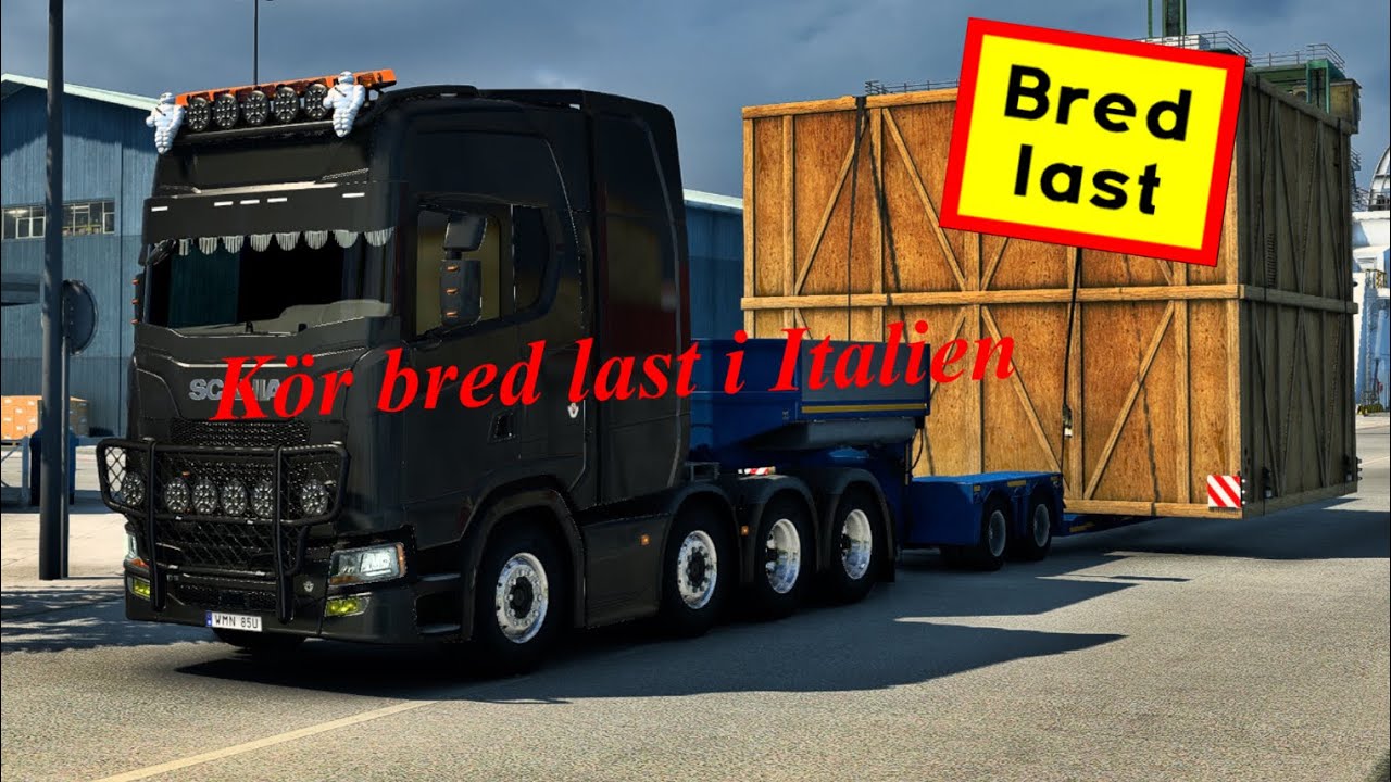 Bred Last i Italien | Euro truck simulator 2 | Scania S770 tungdragre ...