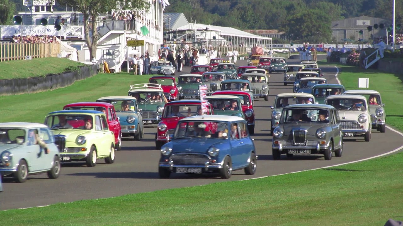 Mini 60 parade at Goodwood Revival - YouTube