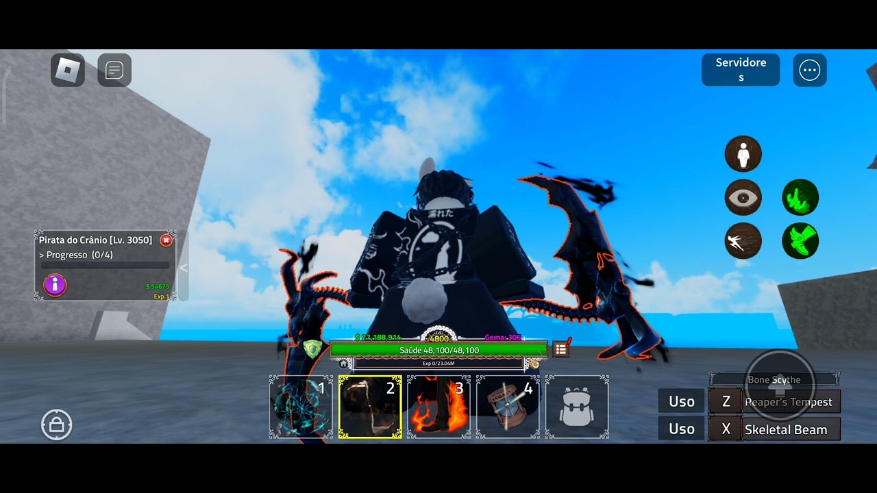 Acroscythe bone SHOWCASE!!!KING LEGACY - YouTube