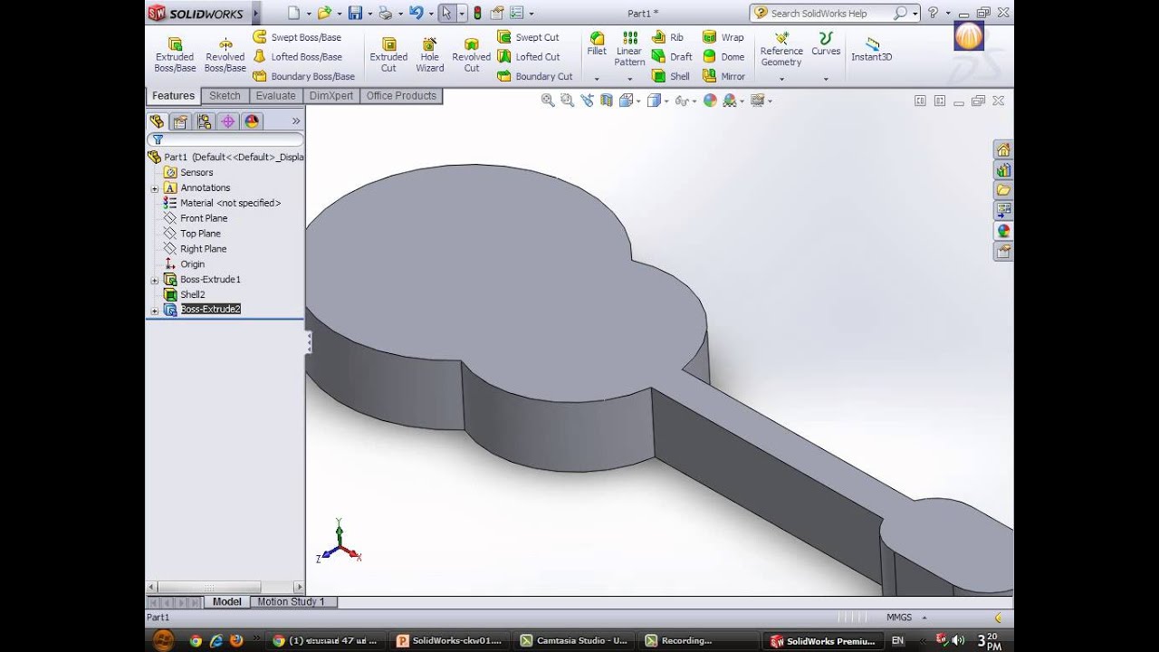 5401001611028 Solidwork 2012 HW02 กีต้าร์ - YouTube