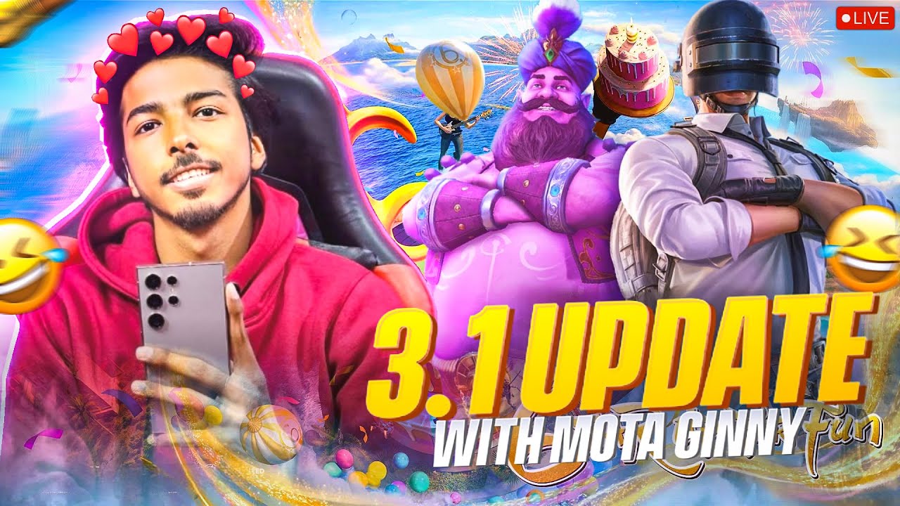 BGMI NEW UPDATE 3.1 IS HERE - FUN STREAM WITH ELECTRO ICE ZARD #bgmi ...