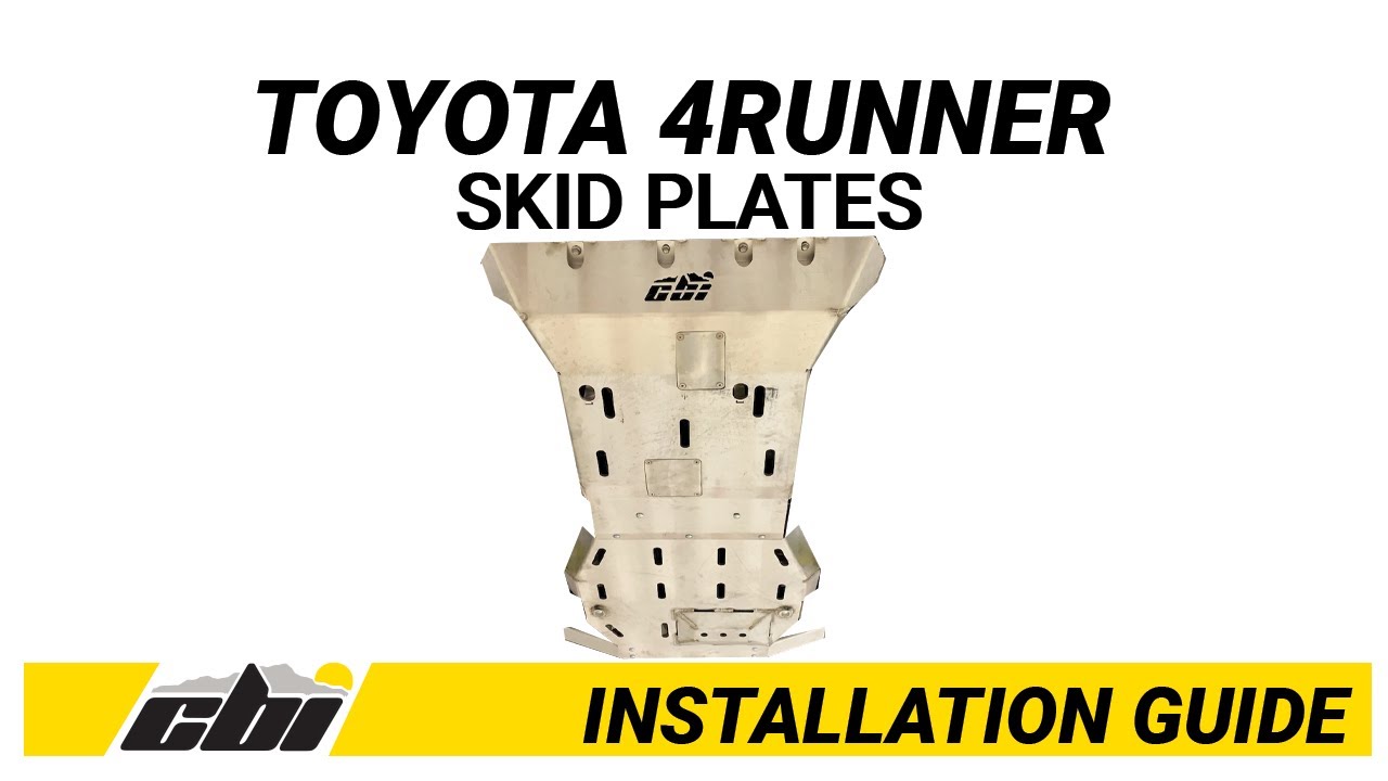 Toyota 4Runner Full Skid Plates 2010-2022 - YouTube