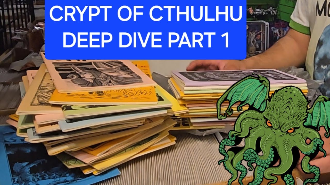 CTHULHU FANDOM ON DISPLAY - showcasing a stack of CRYPT OF CTHULHU ...