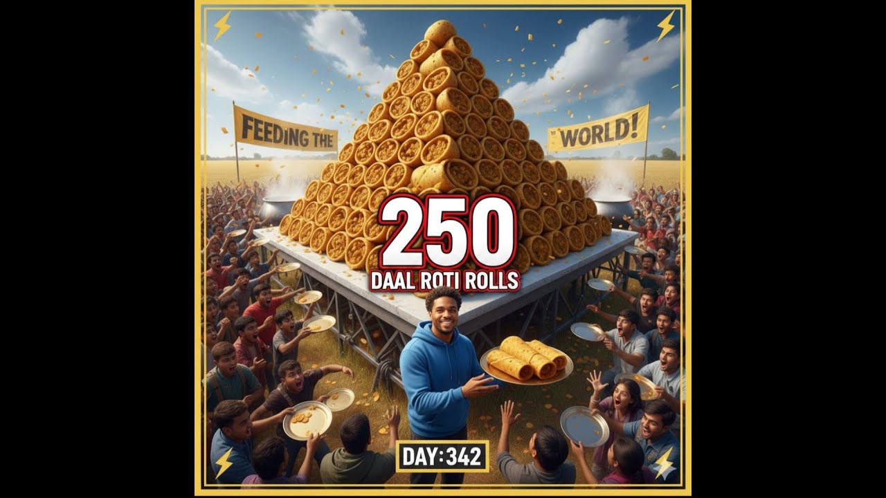 Cooking 250 daal roti rolls for the homeless (Day 342 Ride-along) - YouTube