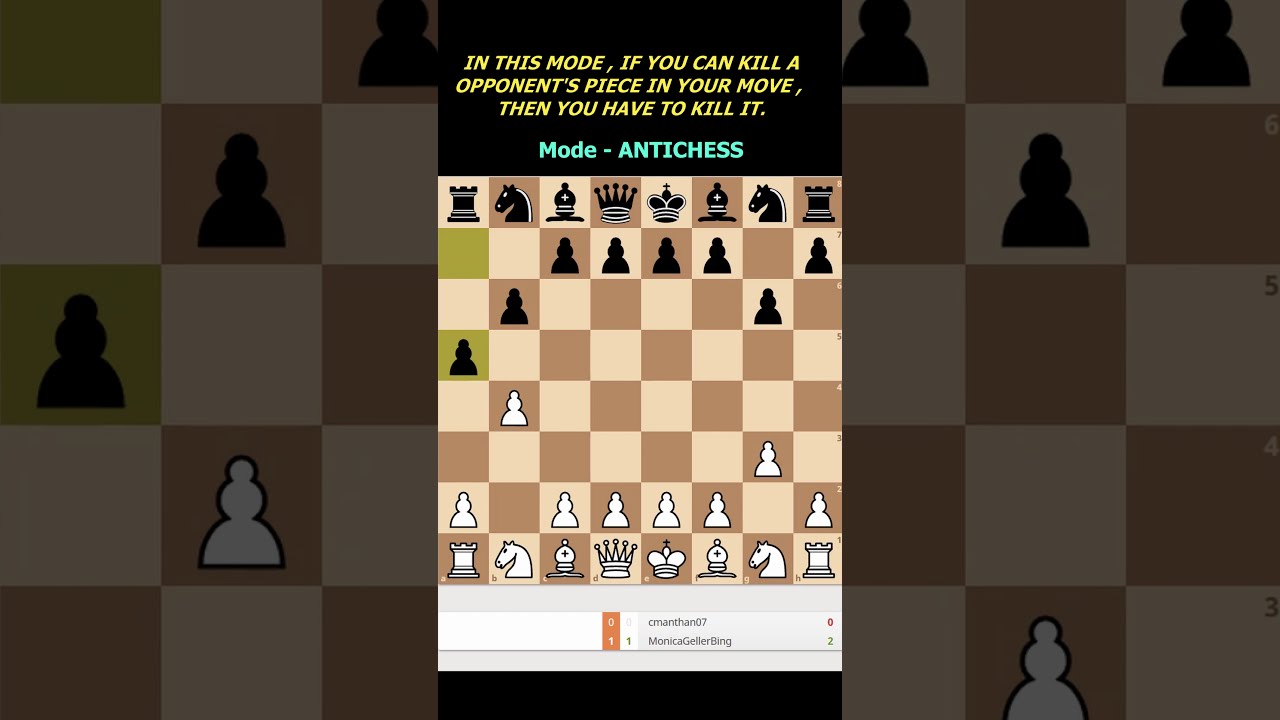 AntiChess - Here you need to lose to Win the Game!! - YouTube