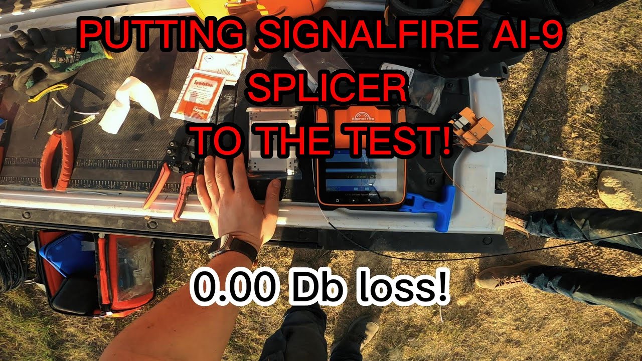 FUSION SPLICE+AERIAL FIBER OPTIC DROP - YouTube