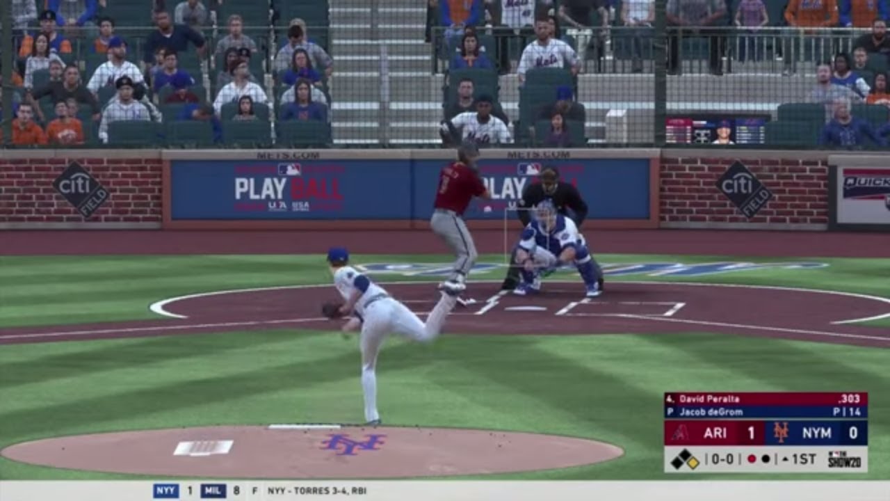 MLB The Show 20: Diamondbacks vs Mets, Game 50 - YouTube