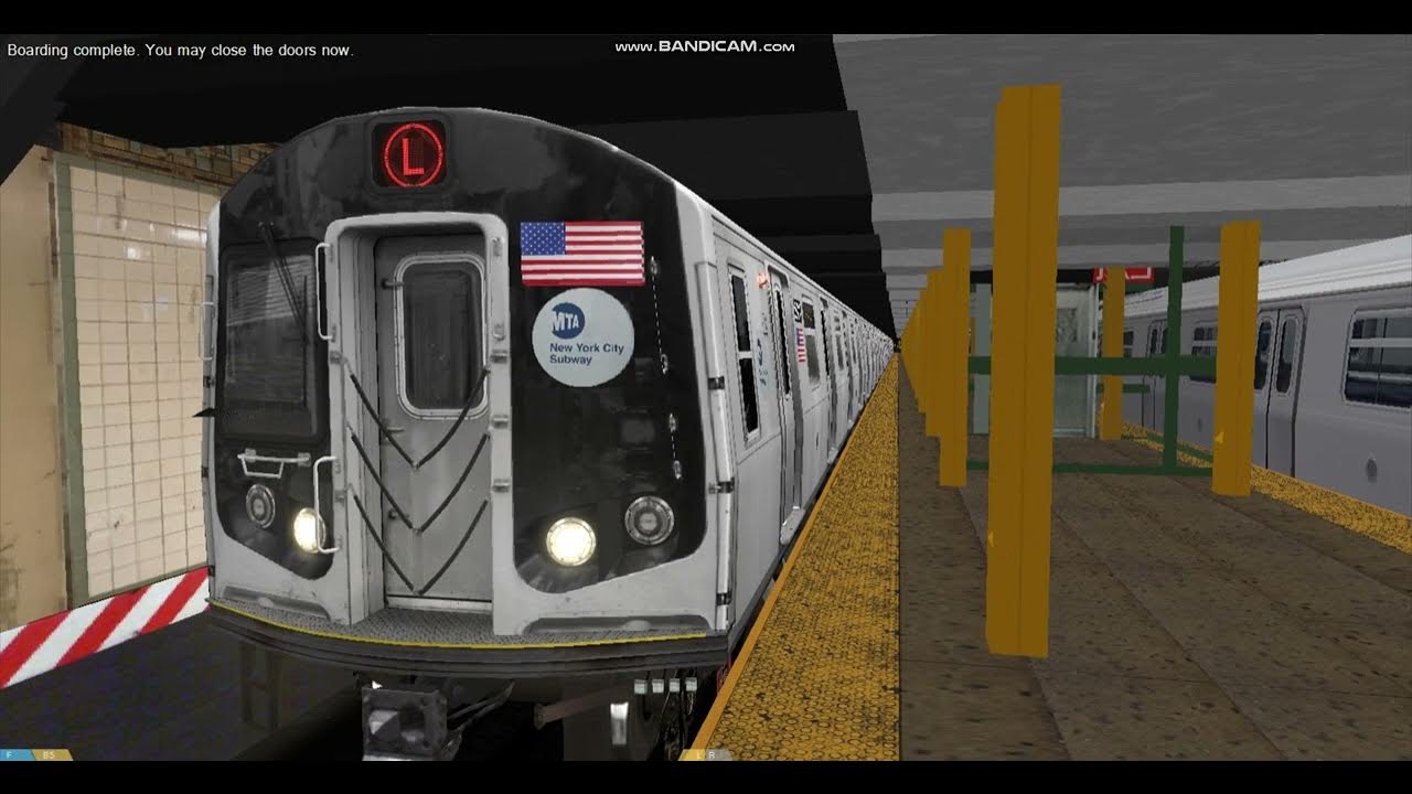 Openbve 3D 2020 R160A Alstom L train Arriving & Departing at 14th Street Union Square - YouTube