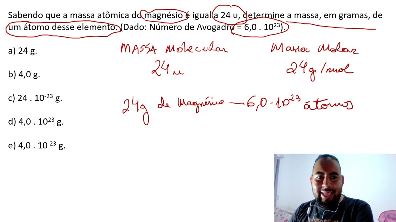 QUEST O Sabendo Que A Massa At mica Do Magn sio Igual A 24 U QUEST O Sabendo Que A Massa At mica Do Magn sio Igual A 24 U