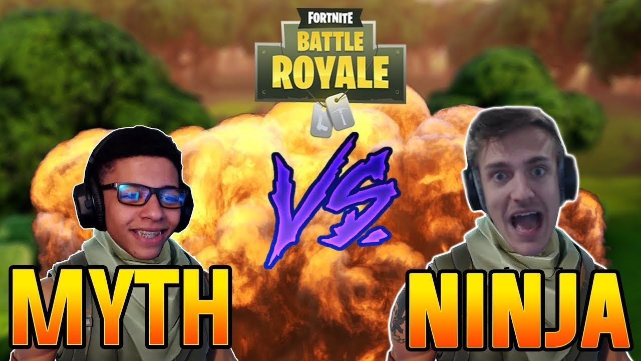 MYTH VS NINJA | FORTNITE BATTLE ROYALE | WHOSES BETTER? - YouTube