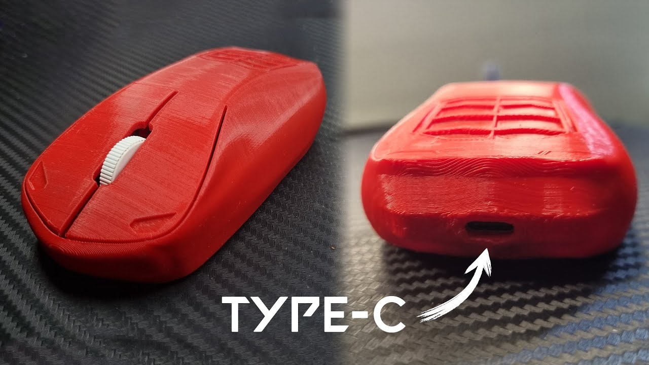 3D Printed Lambo Mouse - YouTube