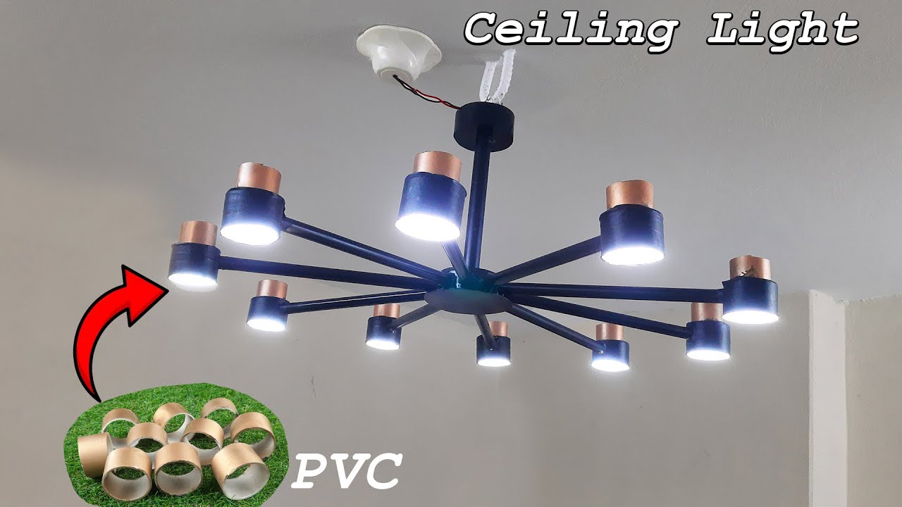 How To Make Wall Hanging Lamp | Modern Ceiling Light | Diy Wall Decor ...