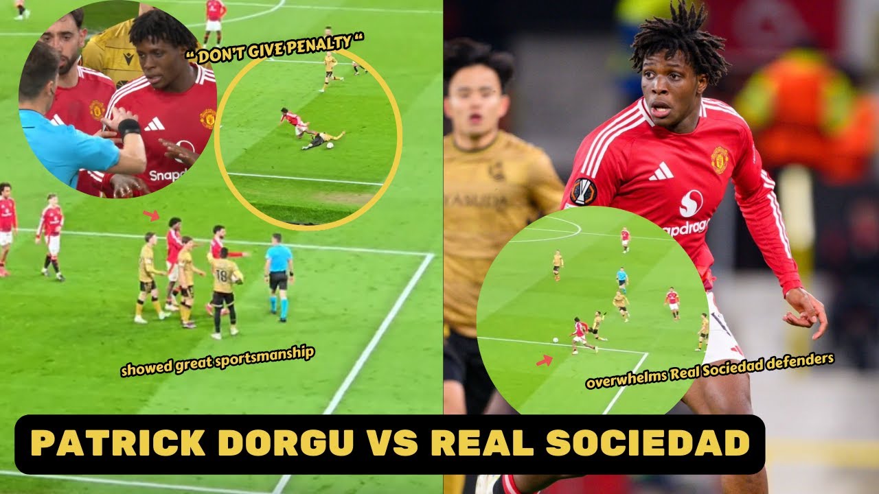 Patrick Dorgu showed good sportsmanship by telling referee not to give ...