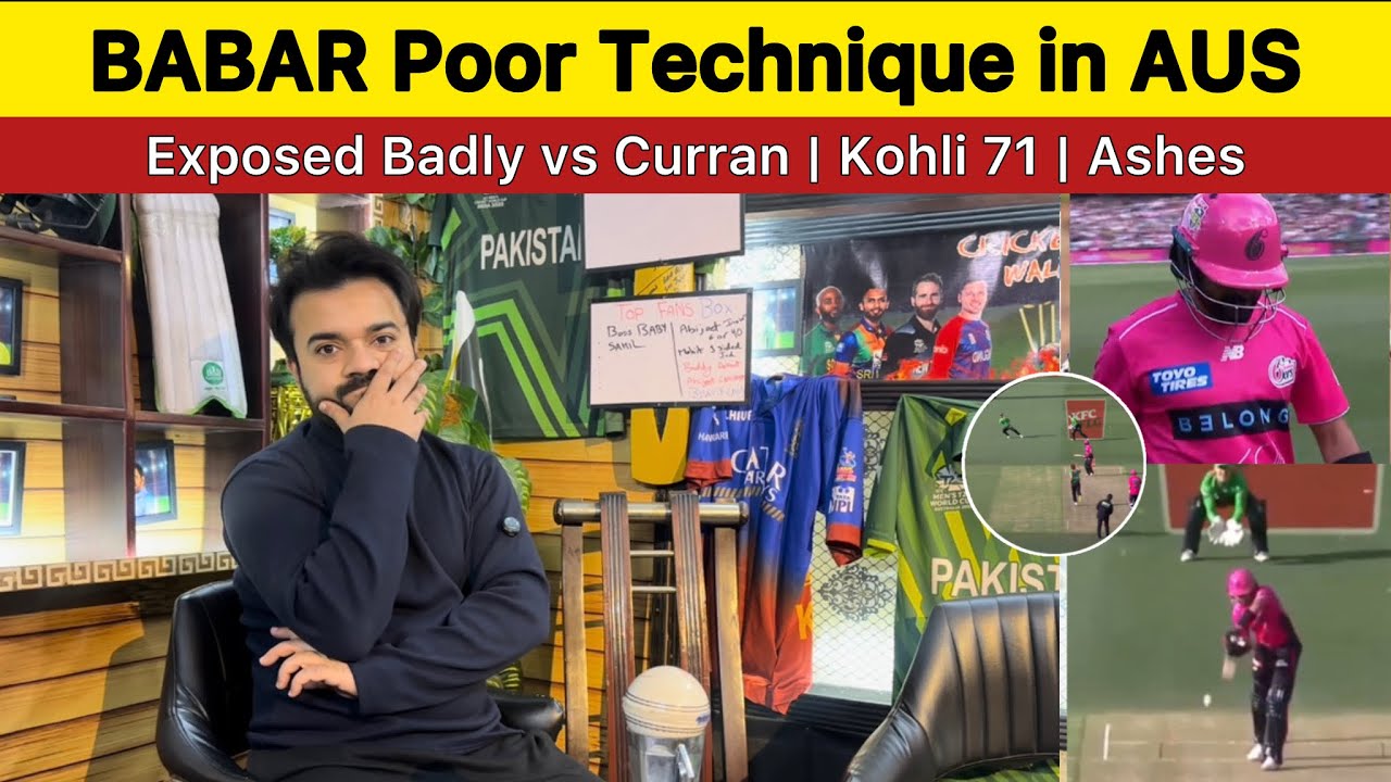 Babar Azam poor technique vs Tom Curran | Muhammad Haris Insta Story ...