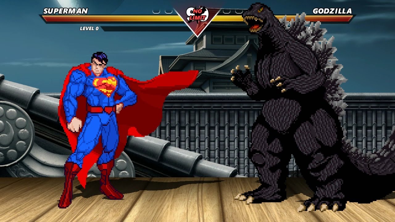 SUPERMAN vs GODZILLA - Highest Level Awesome Fight! - YouTube