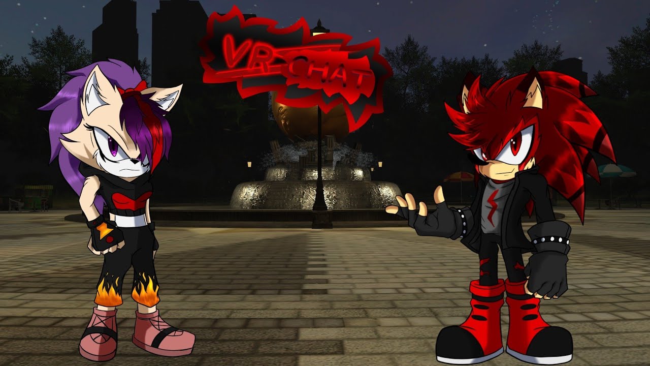 Darkness The Hedgehog meets Kokonebulin The Vampire Hedgehog | Vrchat ...