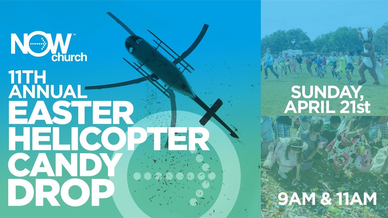11th Annual Helicopter Candy Drop - YouTube