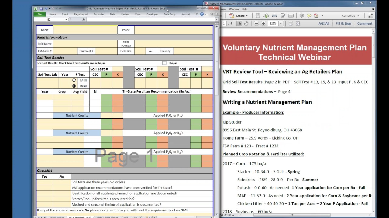 TDP WEBINAR: Voluntary Nutrient Mgmt Planning Tool - YouTube