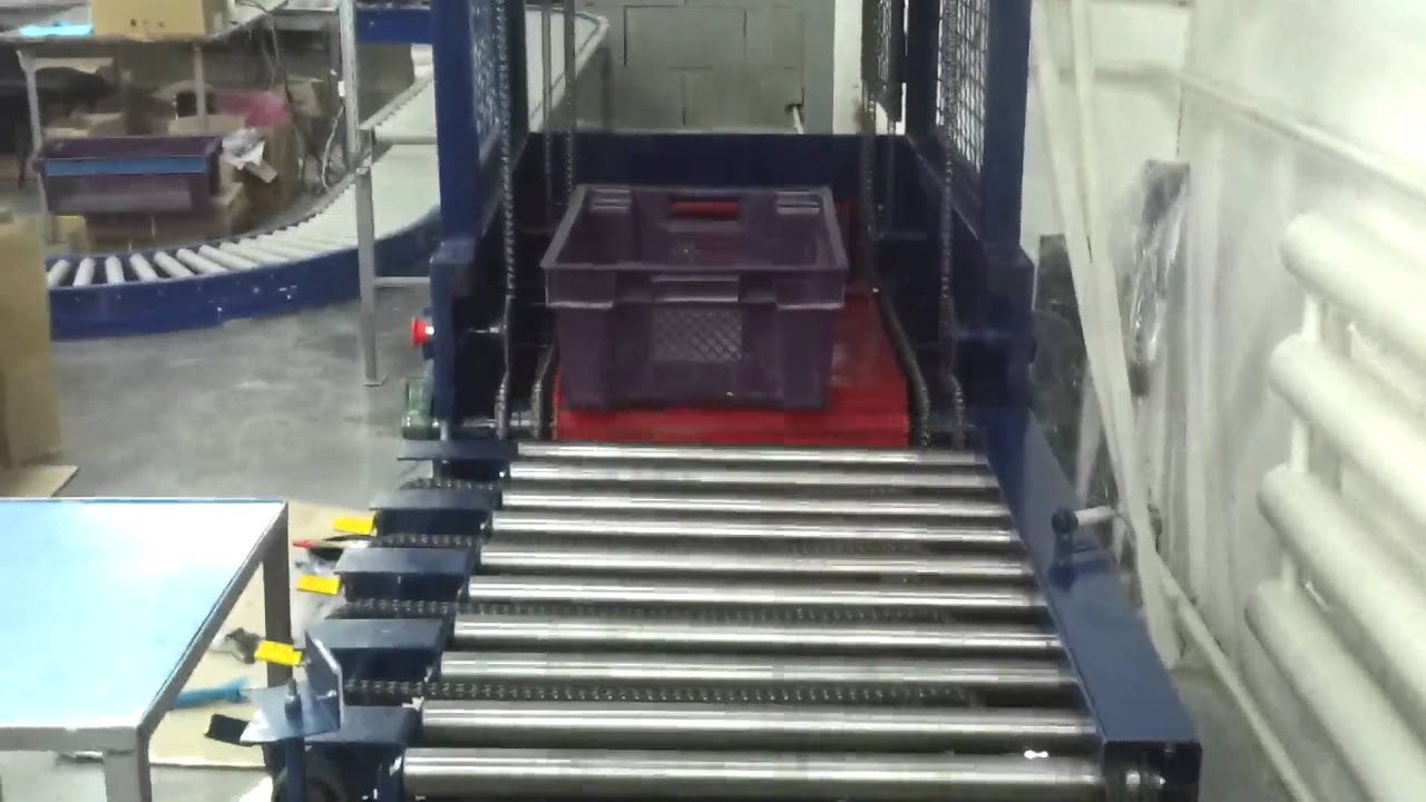 Вертикальный конвейер - YouTube