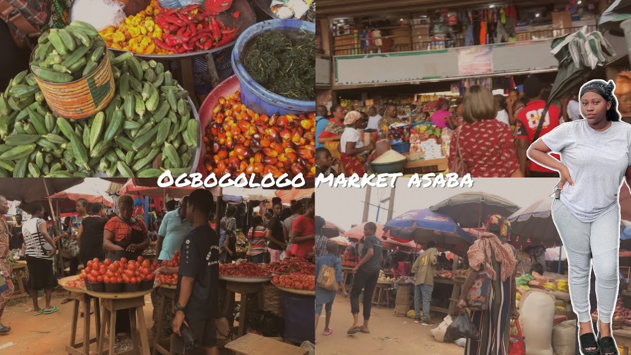 Come with me to Ogbogologo market Asaba // Cost of food items in Asaba ...