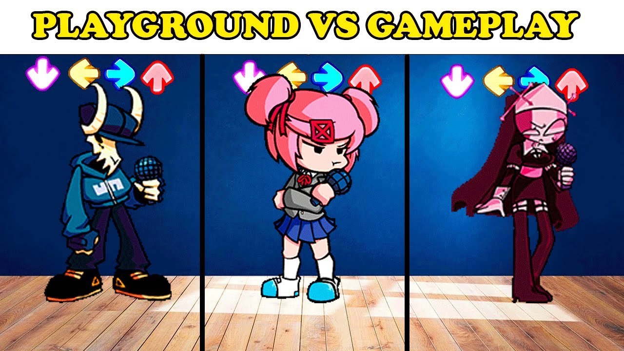 FNF Character Test Gameplay VS Playground VS Tabi VS Nat VS Sarvente ...
