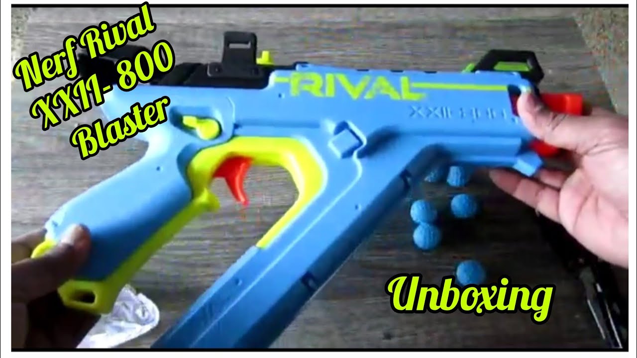Nerf Rival Vision XXII-800 blaster unboxing | Perfect gun for Nerf gun ...