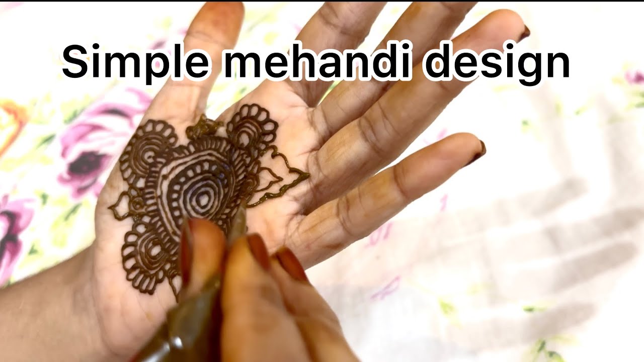Simple & easy mehendi design 🔥| Eid mehendi |organic henna cone # ...