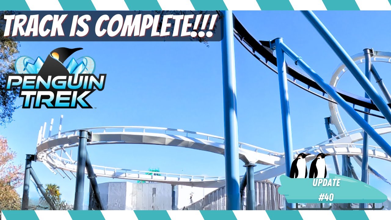 Track is COMPLETE & New Guest Walkways! | SeaWorld Orlando's Penguin ...