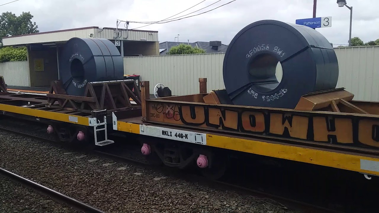 Freight train at Patterson station - YouTube