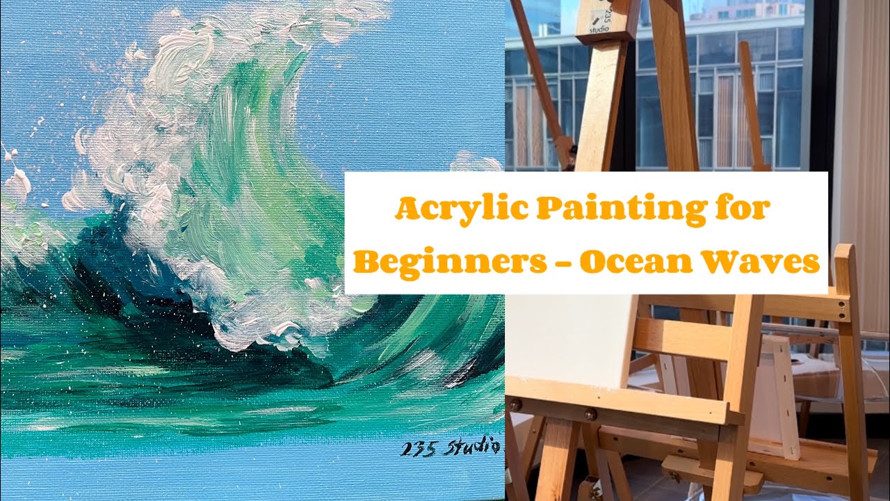 “Acrylic Painting Tutorial: Ocean Waves Made Easy” - YouTube
