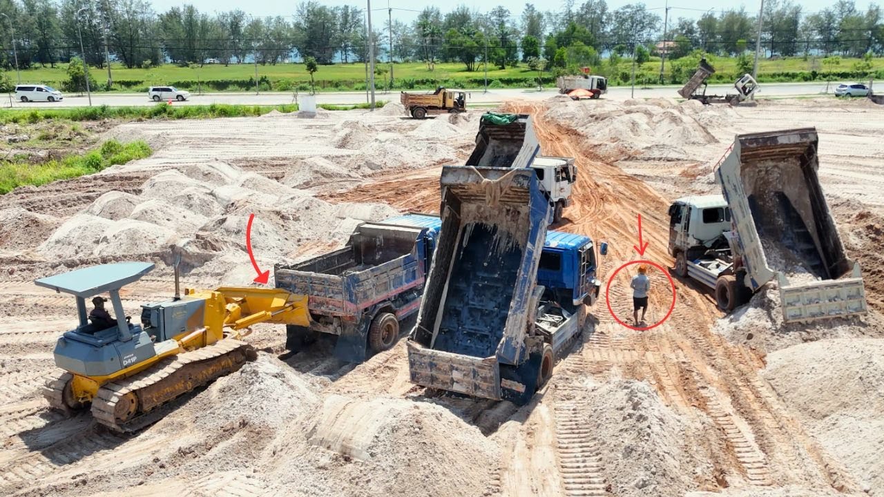 Incredible Bulldozer Skill ! Action of bulldozer Prepare Huge Land ...