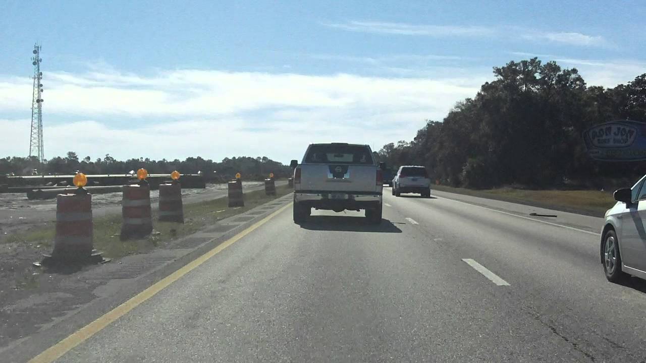 Interstate 95 - Florida (Exits 260 to 256) southbound - YouTube