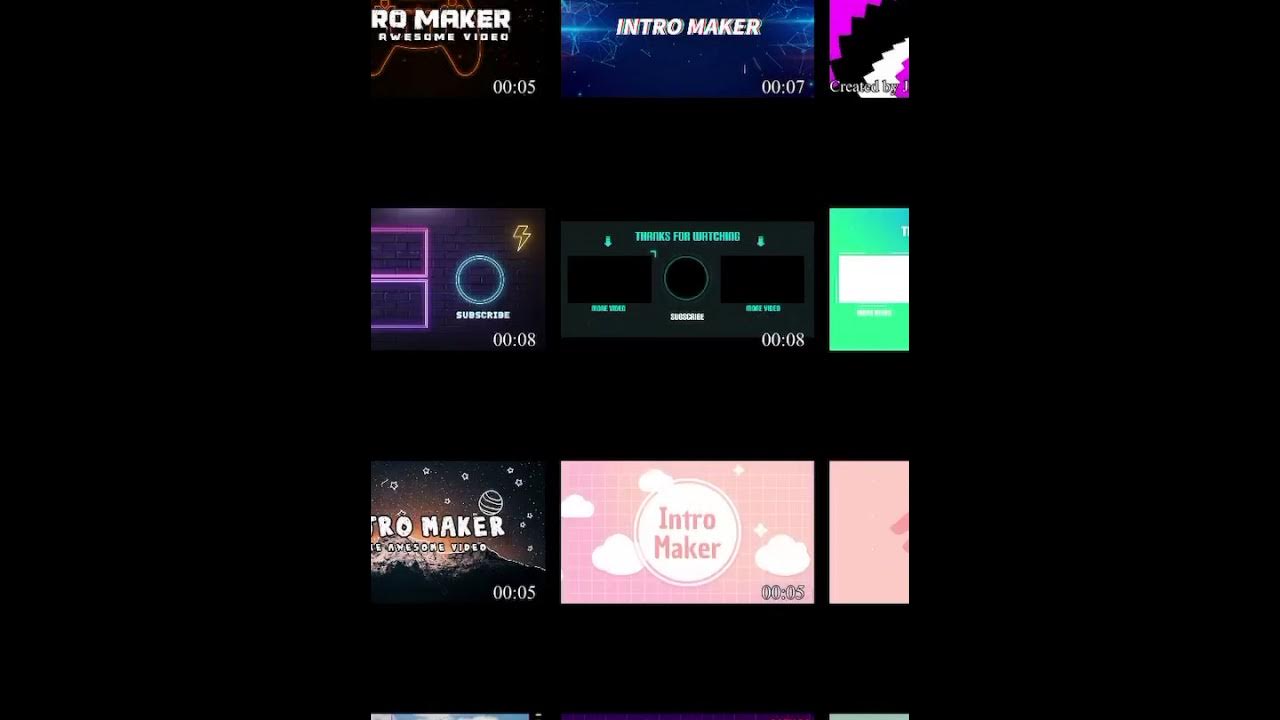 How to create your own intro - YouTube