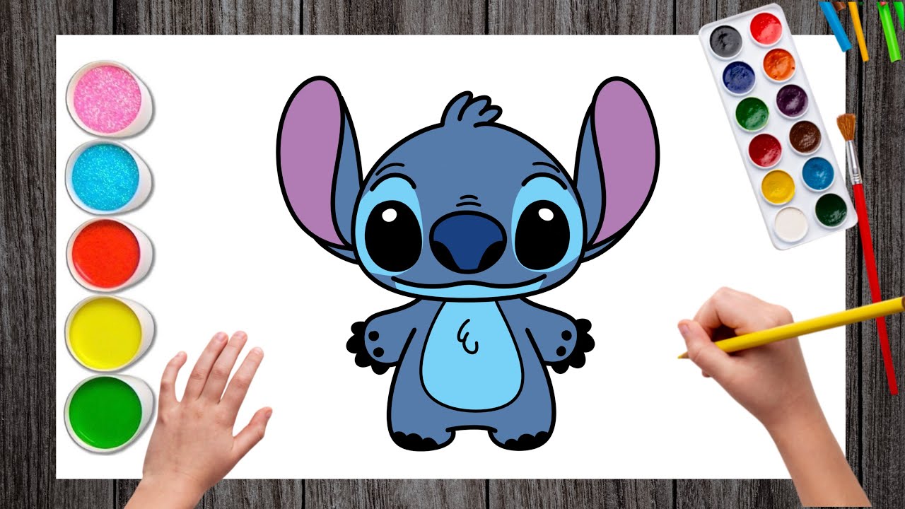 How to Draw Stitch from Lilo and Stitch Easy for Kids | Stitch Drawing ...