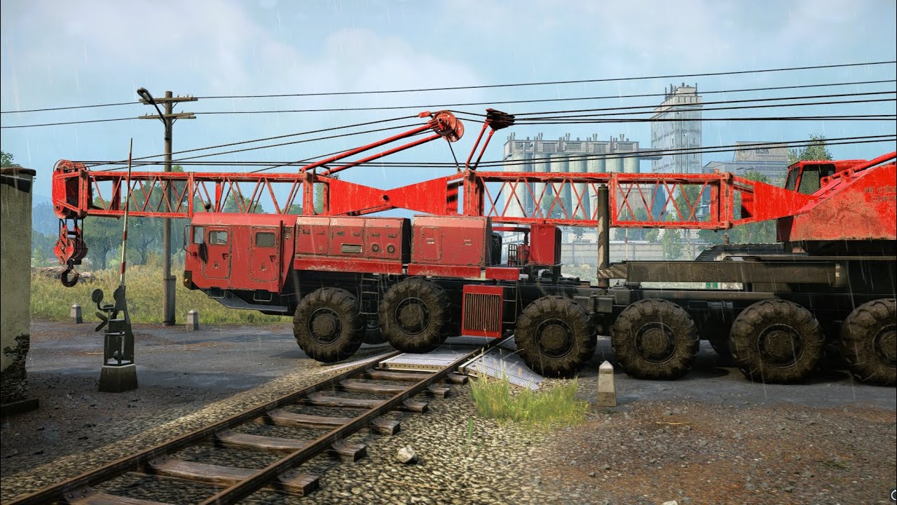 SnowRunner - ZiKZ Heavy Mobile Crane 16x16 Driving Offroad - YouTube