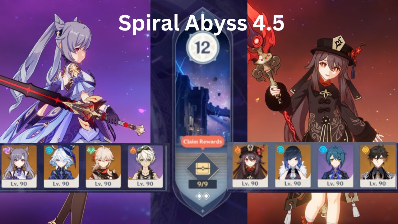 C2 Keqing Hypercarry & C1 HuTao Double Hydro | Genshin Impact Floor 12 ...