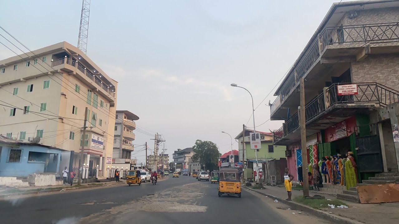 Evening ride in Liberia capital city Monrovia on a Tuesday - YouTube