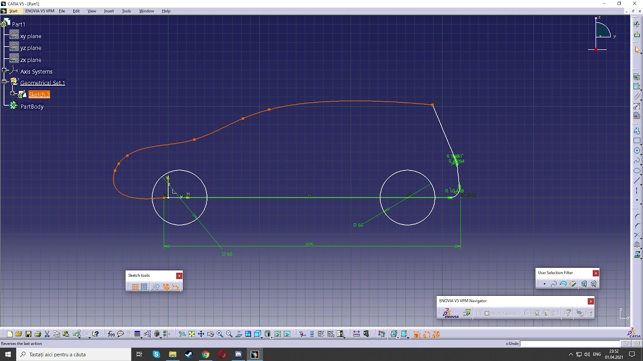 How to design simply body cars in Dassault Systemes CATIA V5 R18 (01/04 ...