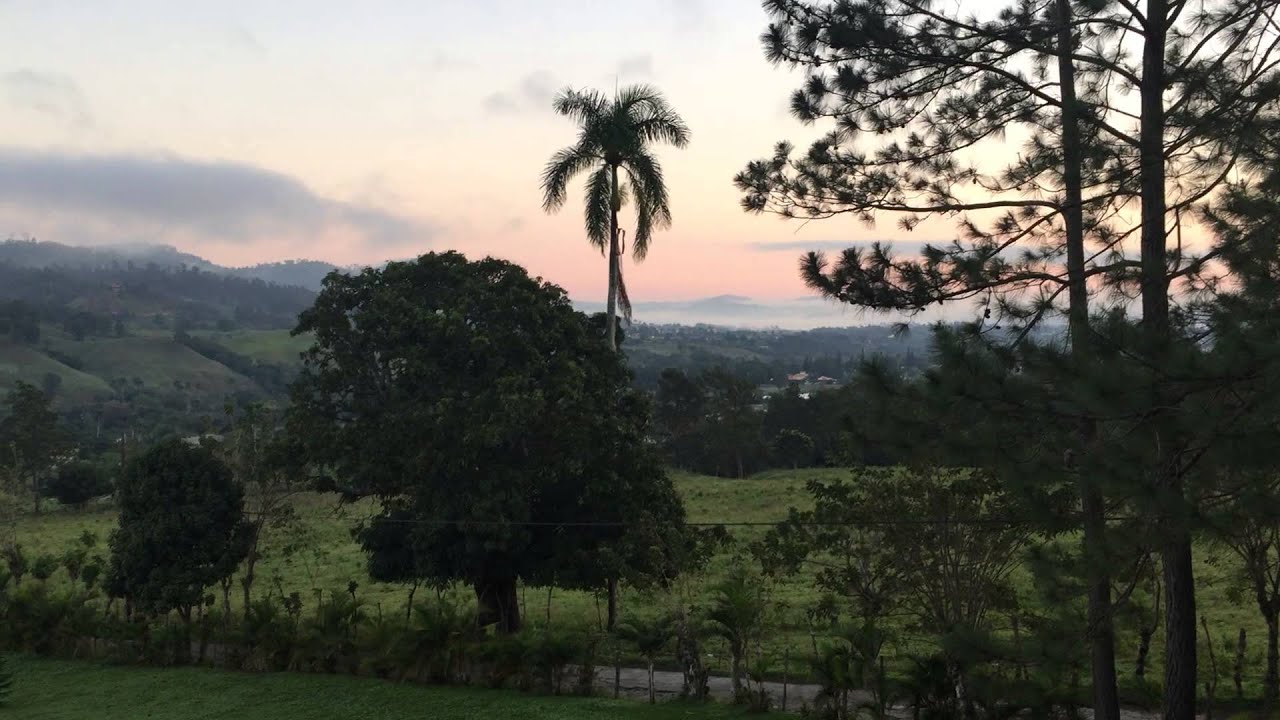 View of Jarabacoa from CMA accomodations - YouTube