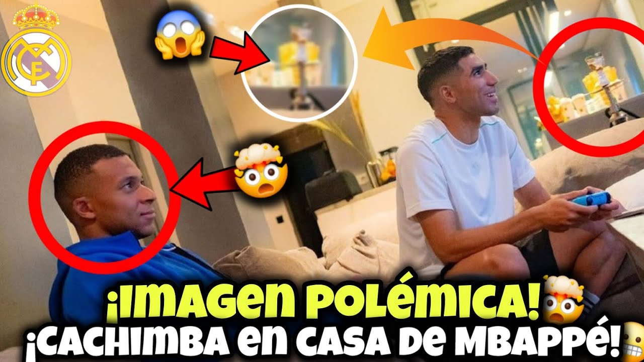 🚨¡Una imagen que preocupó a los madridistas!🚨😬¿Shisha en casa de Mbappé ...