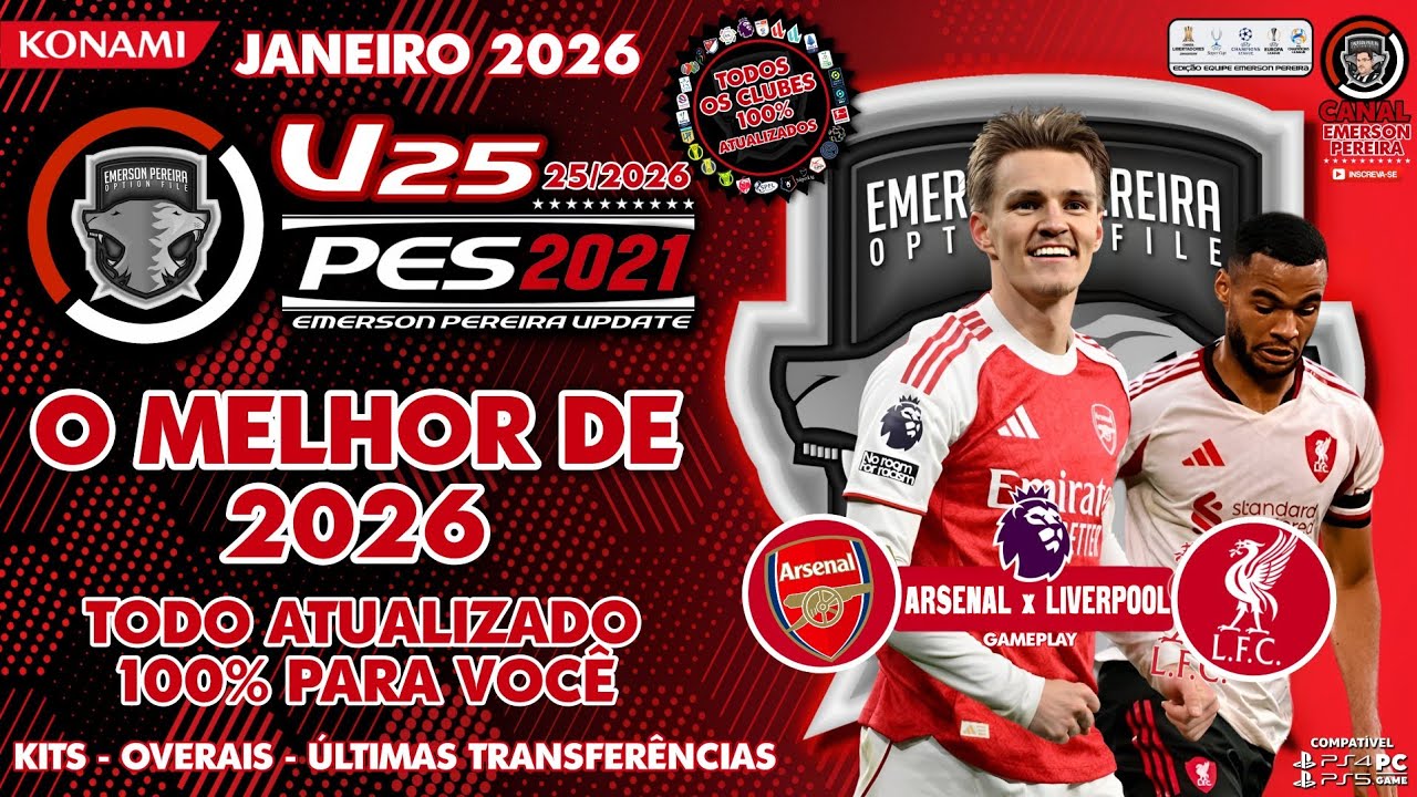 PES2021 - OF FV25 - LANÇAMENTO DE JANEIRO -TEMPORADA 25/26 - JOGANDO A ...