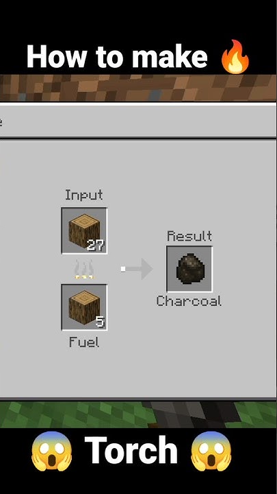 How to make torch in Minecraft 🤯 #shorts #minecraft - YouTube