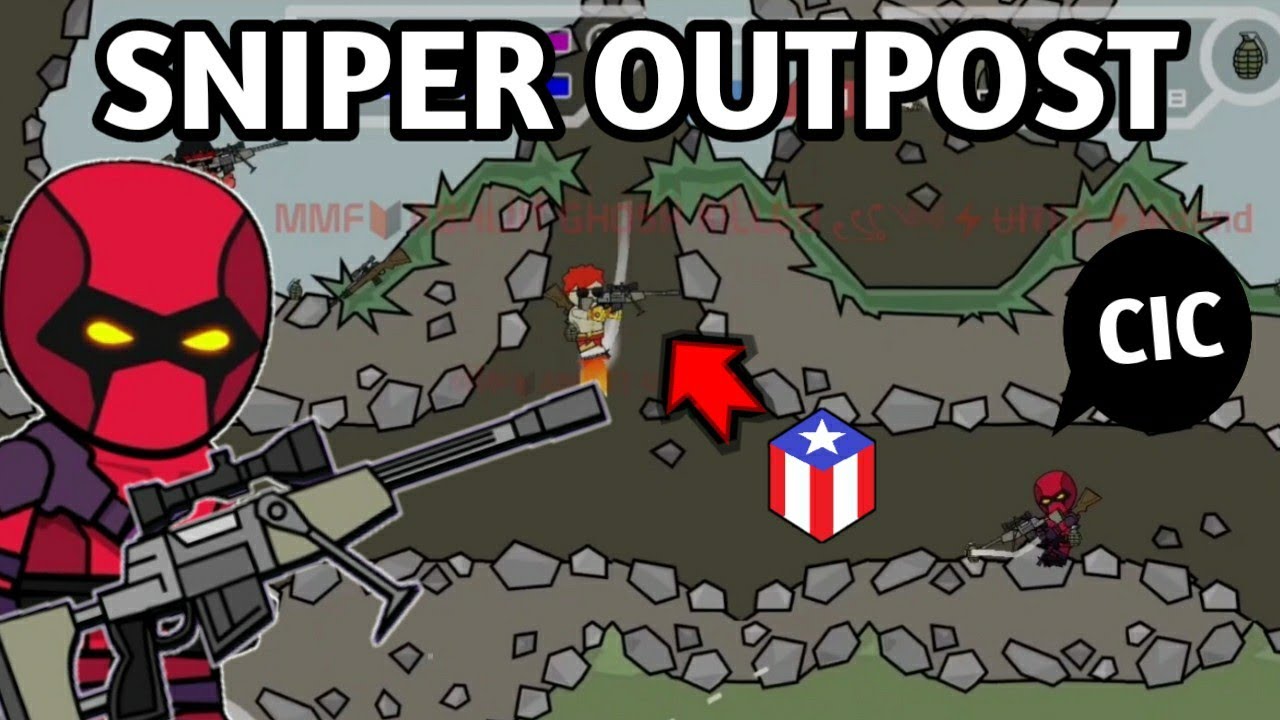 SNIPER OUTPOST IN TEAM DEATHMATCH IN MINI MILITIA !! - YouTube