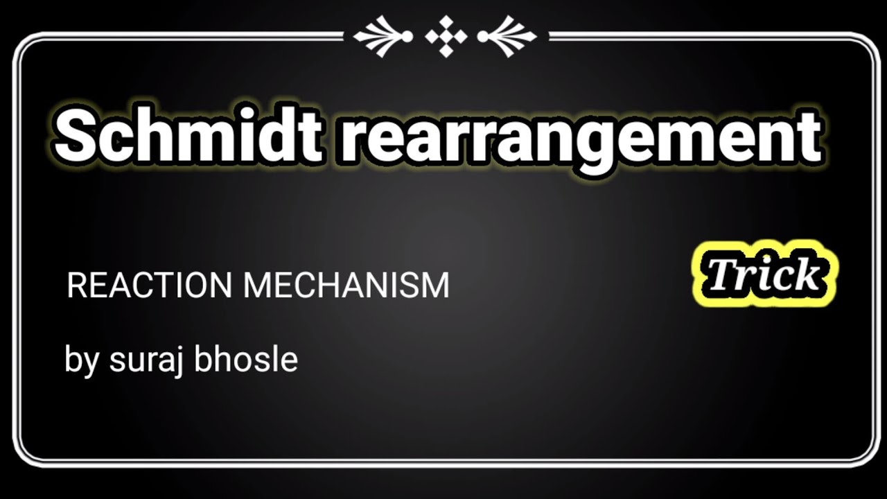 Schmidt rearrangement | Reaction | Mechanism | Organic chemistry | by ...
