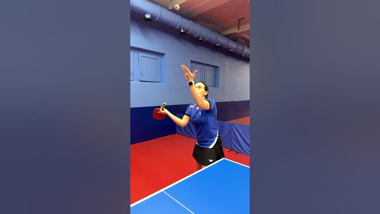 Подача маятник с нижним вращением Подача настольный теннис