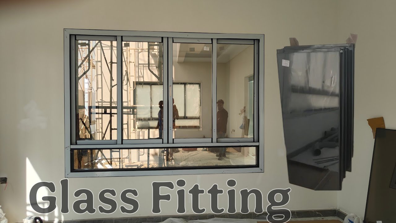 Glass Fitting in Aluminium Sliding Window | Complete Installation ...